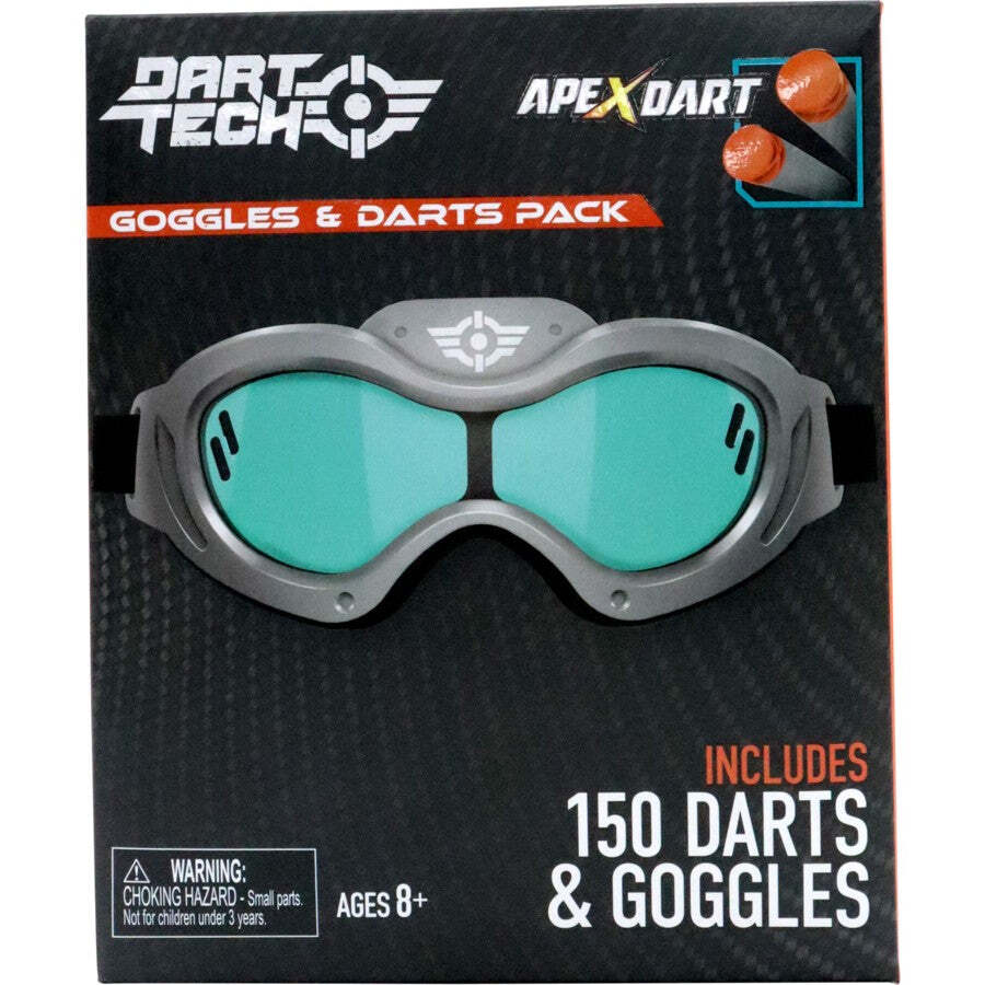 DART TECH GOGGLES AND DARTS PACK INCLUDES 150 DARTS AND GOGGLES