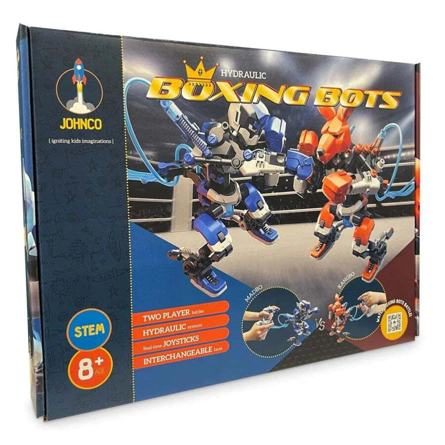 JOHNCO HYDRAULIC BOXING BOTS MADBO VS KANGBO 2 PLAYER BATTLE HYDRAULIC ...