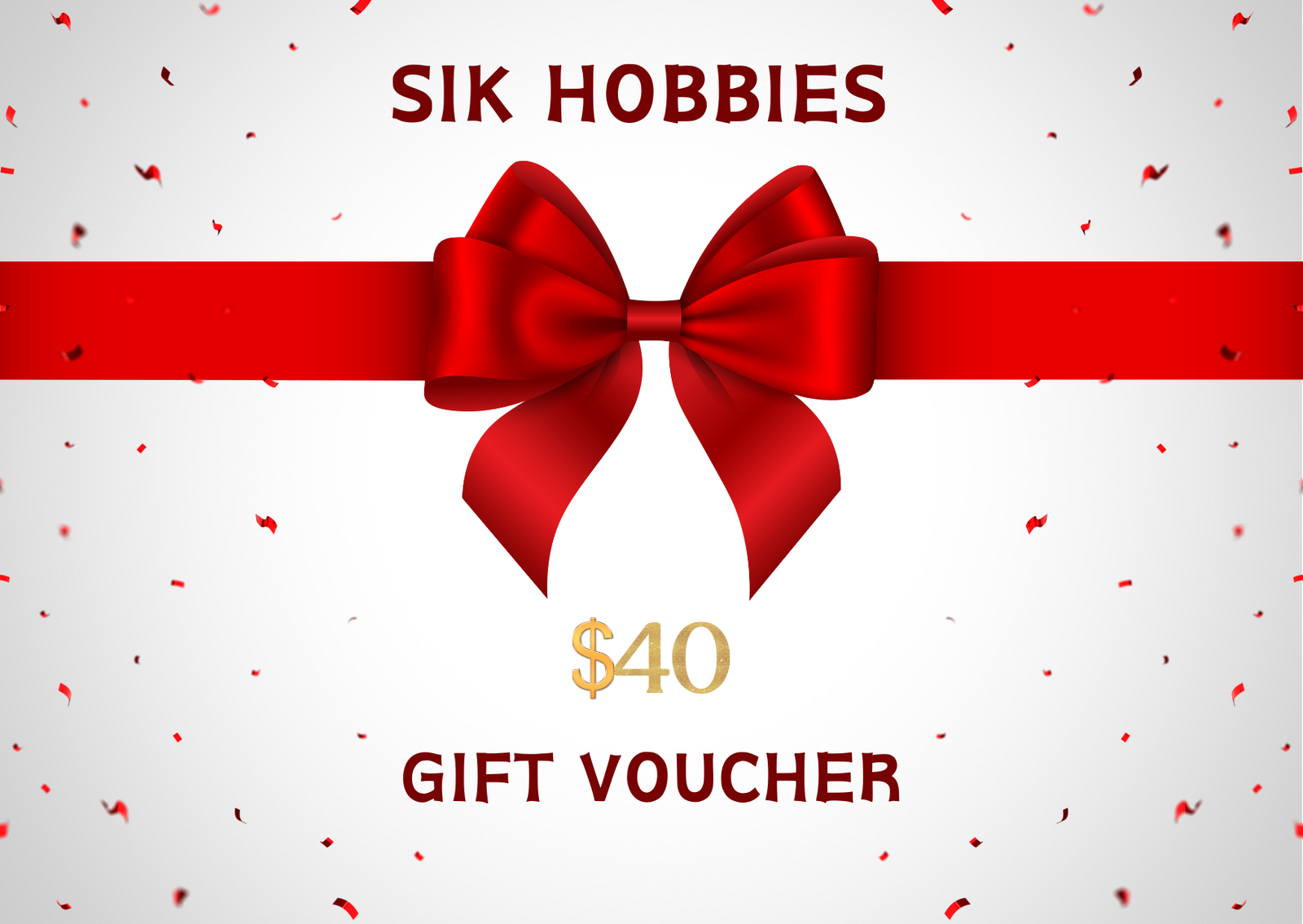 $40 GIFT VOUCHER - ONLINE ONLY