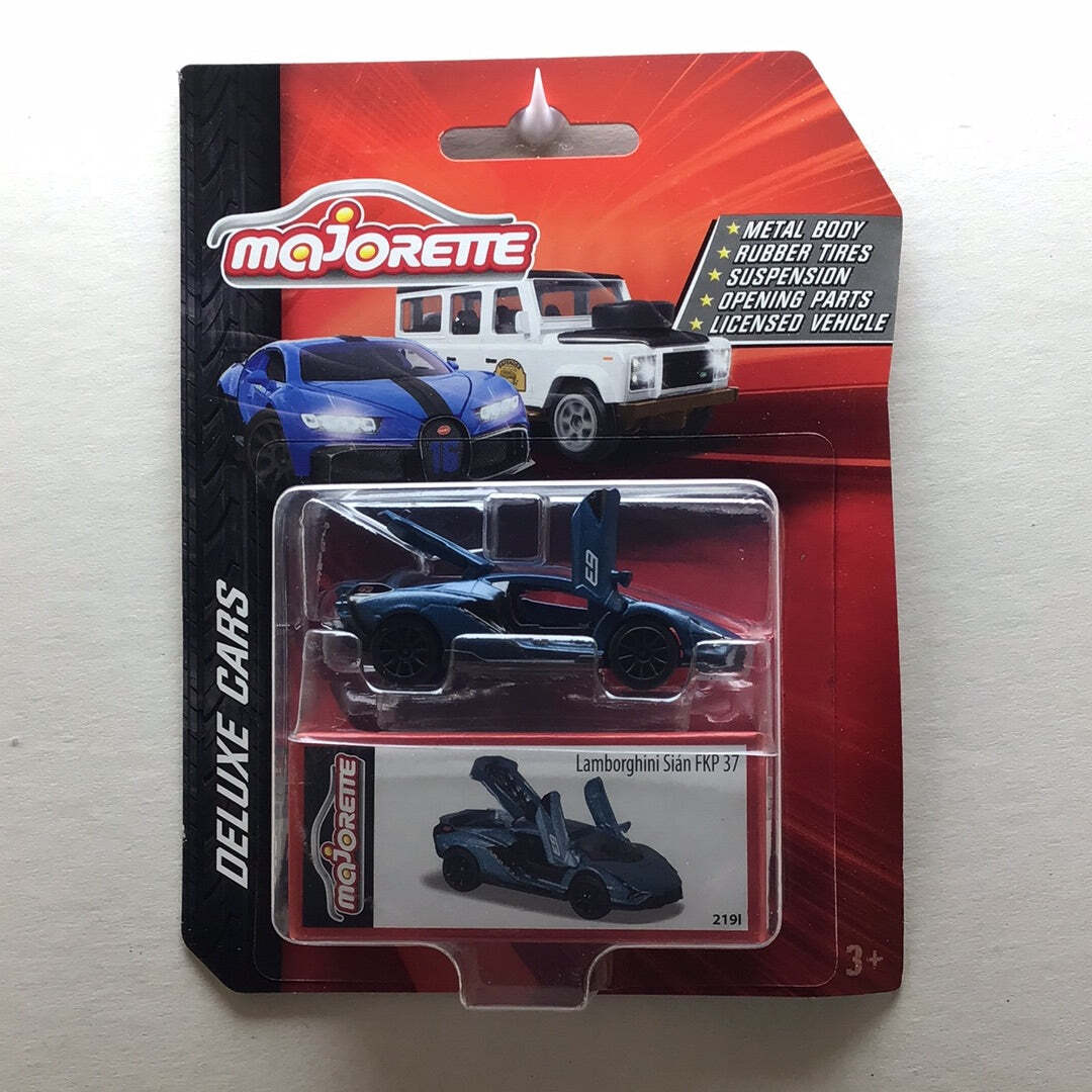 MAJORETTE DELUXE DIECAST CARS LAMBORGHINI SIAN FKP 37 BLUE
